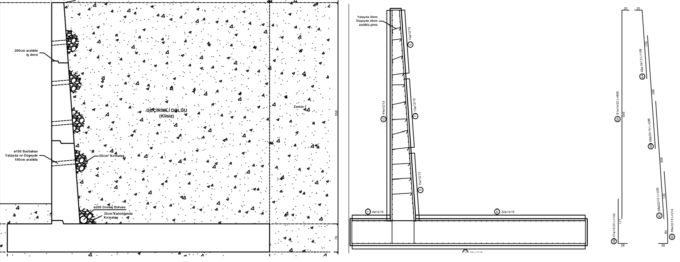 BETONARME İSTİNAT DUVARI İMALATI | İnşaat Mühendisliği